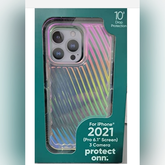 Onn | Cell Phones & Accessories | Onn Iridescent Ridges Phone Case For ...